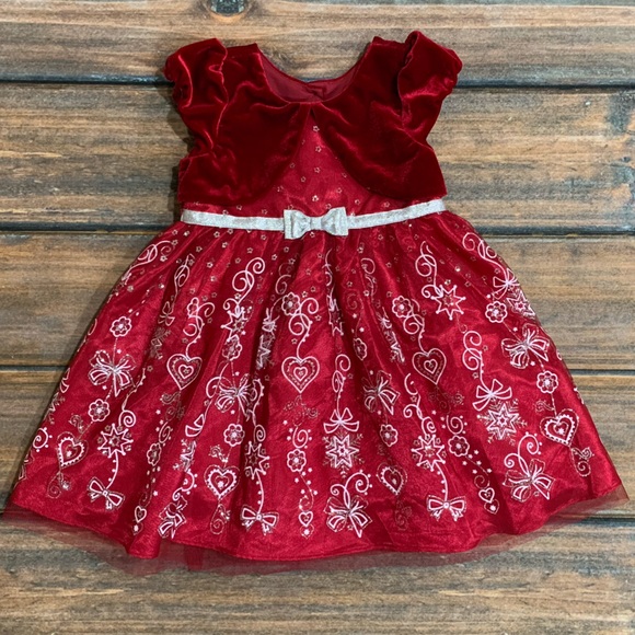 Jona Michelle | Dresses | Jona Michelle Girls 3t Red Formal Holiday ...